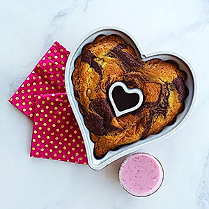 Nordic Ware Elegant Heart Bundt, 10 Cup, Toffee