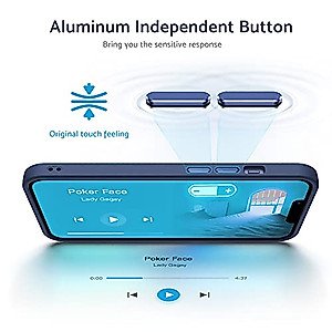 Anqrp Designed for iPhone 12 Pro Max Case, [Support Magsafe] Soft Silicone Slim Anti-Scratch Case for iPhone 12 Pro Max 6.7 inch, Blue