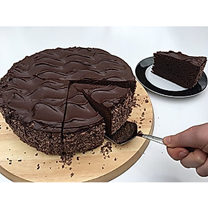 Checkered Chef Round Wood Cutting Boards - 13.5 Inch, Reversible Pizza Board w/ 8 Slice Grooves - Cheese Charcuterie Board