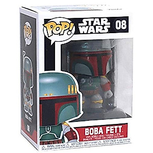 Funko Pop! Star Wars: Boba Fett #08 Vinyl Bobble-Head Figure (Bundled with Pop Box Protector Case)