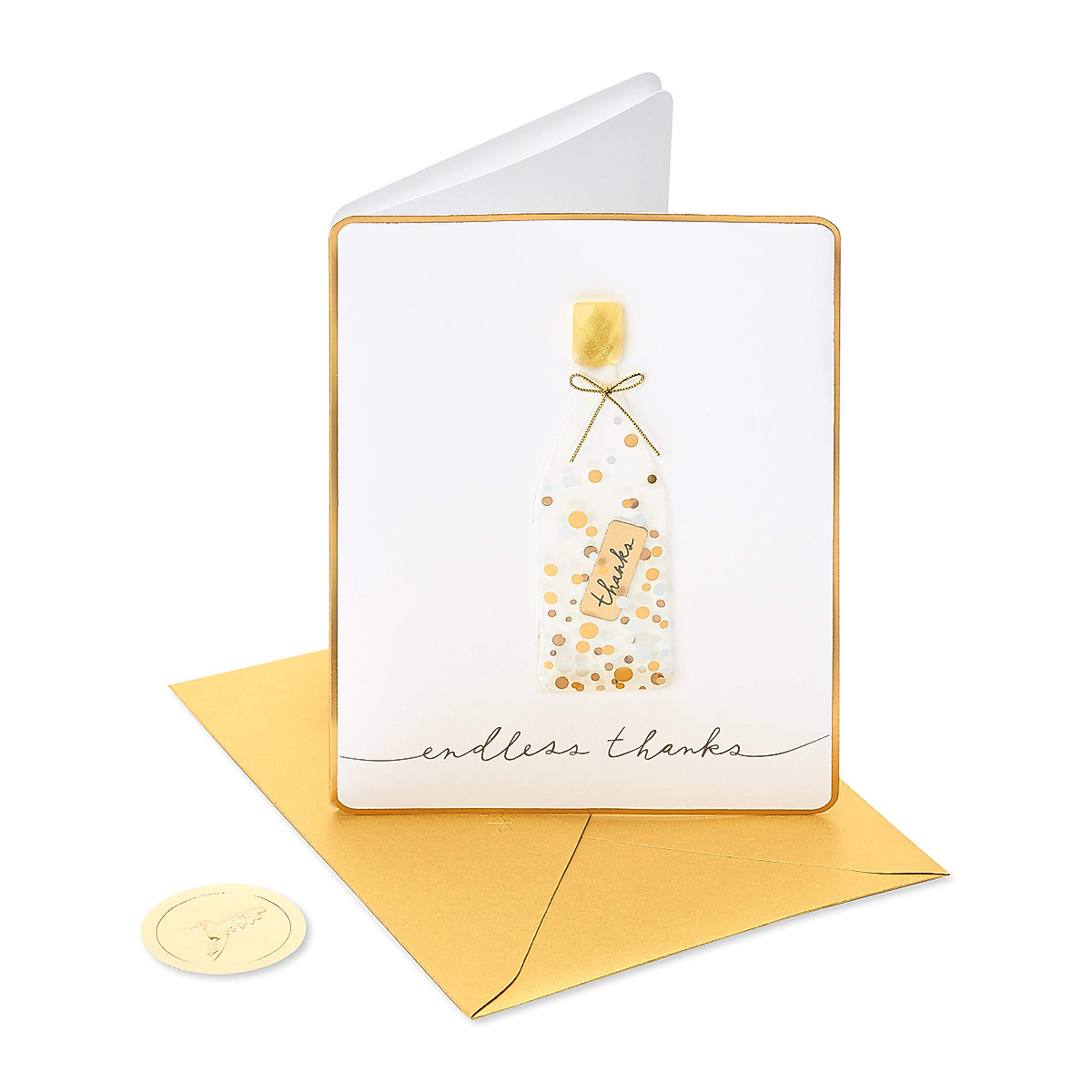 Papyrus Blank Thank You Card (Message in a Bottle)