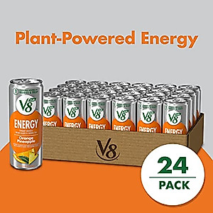 V8 +ENERGY Orange Pineapple Energy Drink, 8 Ounce Can (Case Of 24)