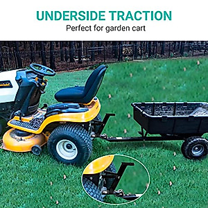 (Some Minor Modifications May Be Required) Heavy Duty Solid Iron Trailer Hitch for Lawn Mower,Garden Tractor Trailer Hitch,Compatible with John Deere Cub Cadet Husqvarna Craftsman Riding Mowers