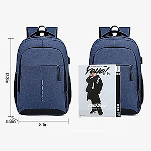 JUNJIE Laptop Backpack-15.6 Inch Water Resistant Padded Computer Bag for Collegefor Work, School, College, Nurse, Travel Daypack Purse Backpack (grey)