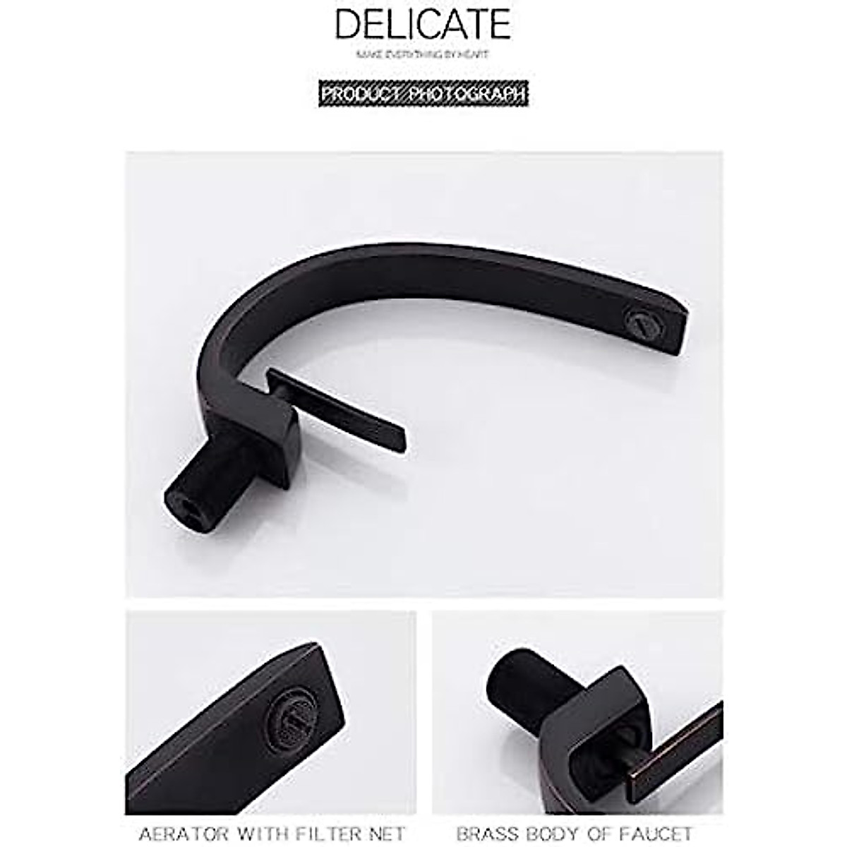 Kitchen Taps Innovative Black Brass Bathroom Basin Faucet Cold and Hot Water Mixer Taps Antique Bath Sink Taps Mixer