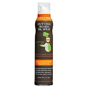 XXXL Bamboo Cutting Board and Food Grade Oil Spray by Greener Chef