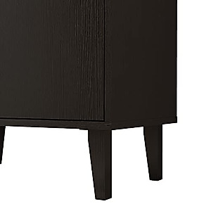 Panana 2 Door Kitchen Buffet Storage Cabinet Accent Console Table for Kitchen Dining Living Room Hallway Office (Black)