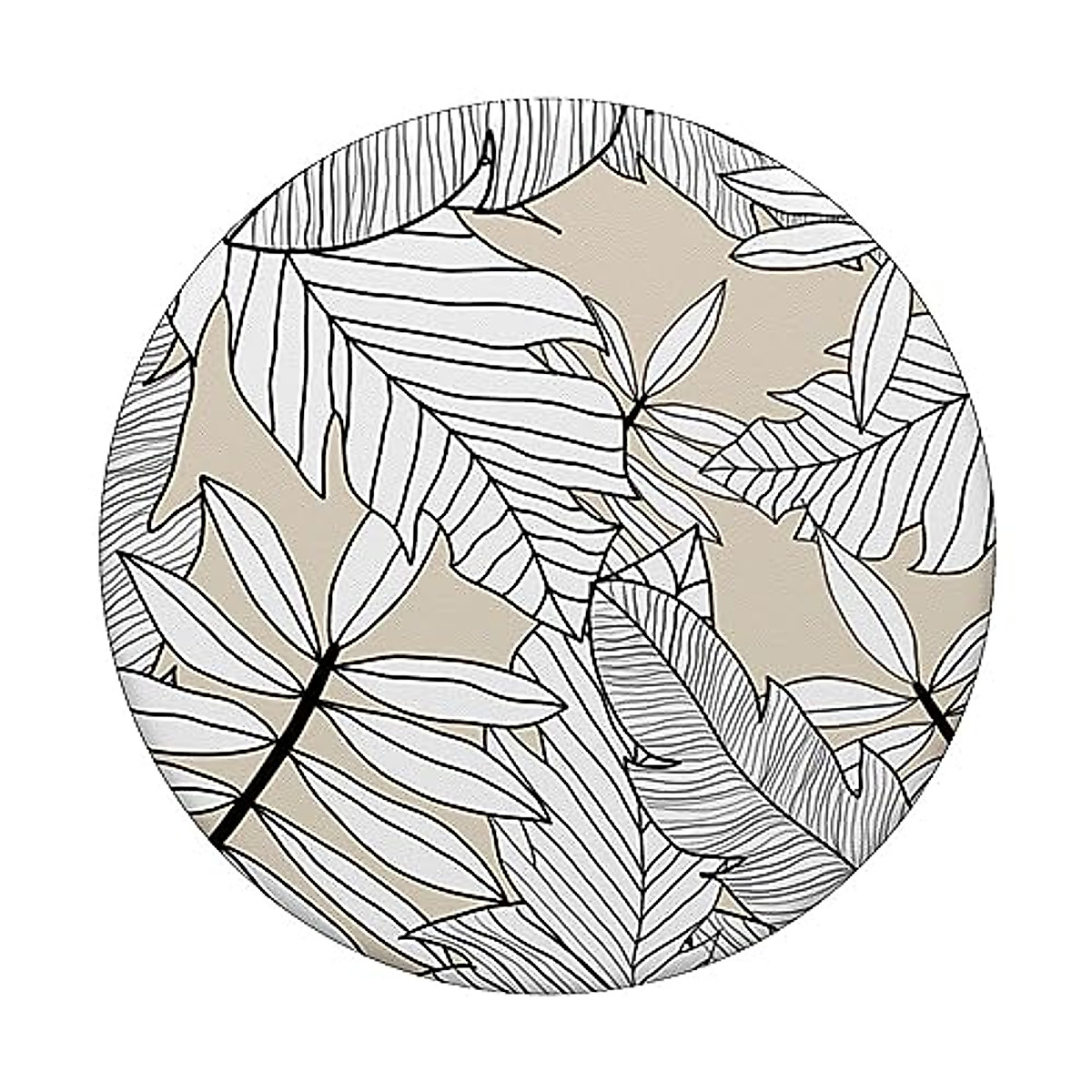 Tan / Sand / Beige Jungle Leaf Botanical Tropical Plant PopSockets Standard PopGrip