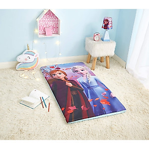 Disney Frozen 2 Sling Bag and Cozy Lightweight Sleeping Bag, 46” L x 26” W, Ages 3+