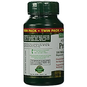 Nature's Bounty Probiotic Acidophilus Tablet, 100 Count (Pack of 2)
