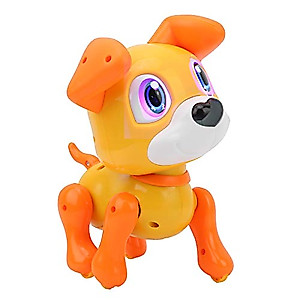 Robot Dog Toy, Safe Durable Smart Puppy, Patrol Mode for Playing Baby 3 Years Old + Children(Yellow)