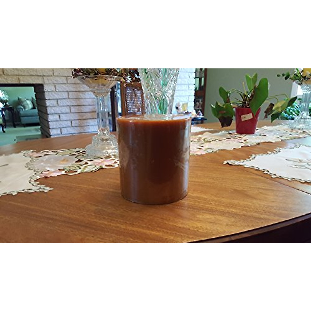 Pumpkin Spiced 3 Wick Pillar Candle 6" x 6"