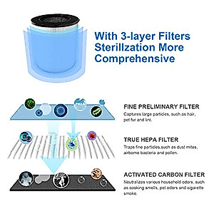 Azeus Air Purifier for Large Rooms (C8 filter)