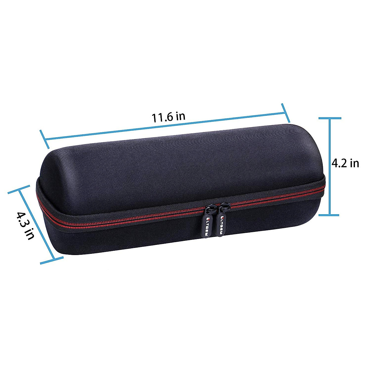 LTGEM Hard Travel Carrying Case for Ultimate Ears BOOM 3/4 Portable Waterproof Bluetooth Speaker and Charger Dock, Black