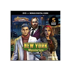 Legacy Games Amazing Hidden Object Games for PC: New York Mysteries (5 Game Pack) - PC DVD with Digital Download Codes