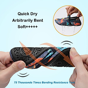 Lefflow Toddler Slippers Socks Boy Beach Swimming Aqua Sandals Shoes Toddler House Slippers Socks for Boy Girl Quick Dry Water Shoes Dinosaur Blue Size 7-8