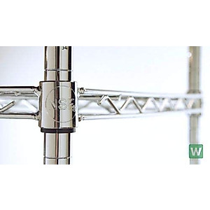 Commercial Chrome Wire Shelf Shelving Posts 14" - 4 Posts