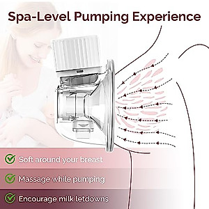 semai Flange Inserts 13/15/17/19/21mm Compatible with Momcozy S12 Pro/S9 Pro/S12/S9/Medela/Spectra/TSRETE 24mm Breast Pump Flanges, Reduce 24mm Nipple Tunnel Down to Correct Size, 5PCS (NOT 5 Pairs)