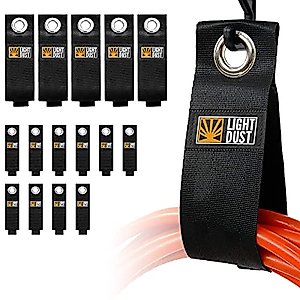 15PCS Heavy Duty Storage Straps Garage Organization Tool Organizers and Storage Fastening Straps Cord Wrap Keeper, Cable Straps for Cords, Hoses, Rope, RV, Boat, and Garage Storage and Organization