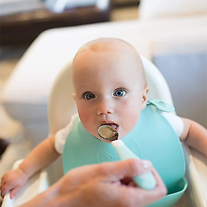 Dr. Brown’s Designed to Nourish Soft-Grip Spoon and Fork Set, Coral & Teal, 4-Pack