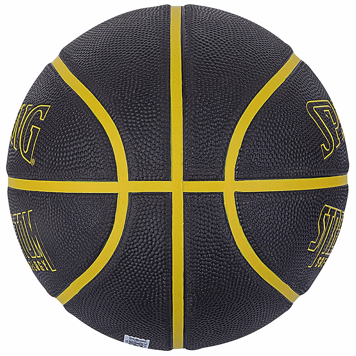 Spalding Basketball Street Phantom Black x Yellow No. 7 Basketball Basket