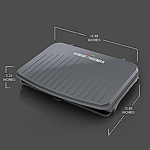 George Foreman GRS120GT, 9 Serving, Gunmetal Grey