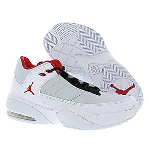 Jordan Boy's Jordan Max Aura 3 (Big Kid) White/University Red/Pure Platinum/Black 7 Big Kid M