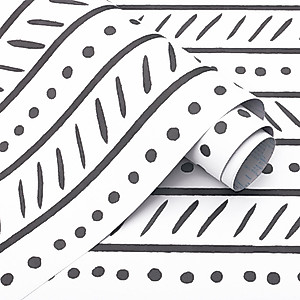 CiCiwind Wood Peel and Stick Wallpaper Shiplap Removable Self Adhesive Wallpaper Wood Contact Paper Herringbone Textured Wall Paper Decorative Walls Covering Home Decoration 197"×15.7"