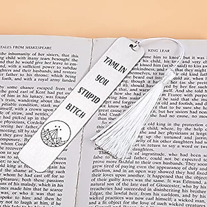 Funny Bookmark for Women Bookish Bookmark Gift Tamlin You Stupid Bitc Book Lover Gifts for Bookish Reader Fans Friends Book Accessories Adult Bookmark Reading Graduation Birthday Christmas Gifts