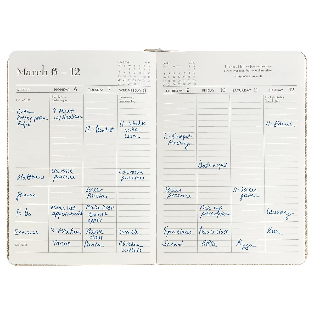 myAgenda Mini Day Planner 2023 Agenda (Runs through December 2023). 18 Months. Weekly View, Monthly View and Yearly. Back to School. Student Agenda (Chestnut)