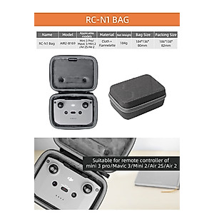 Anbee Mini 3 Pro Carrying Case, Drone Body Case, Remote Controller Storage Bag Box Compatible with DJI Air 3 / Mini 3-3 Pro RC Quadcopter (RC-N1 Remote Case)