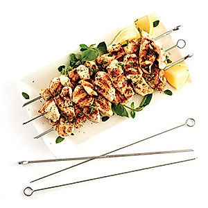 Norpro Stainless Steel 14-Inch Skewers, Set of 6, Silver