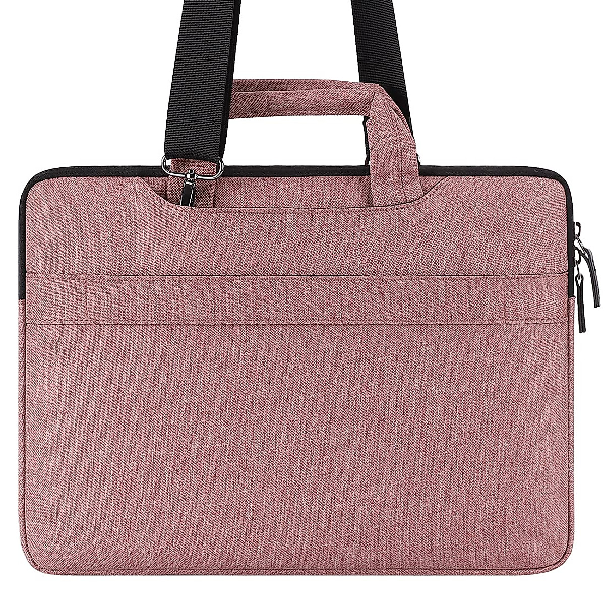 DOMISO 11.6-13 inch Laptop Bag Business Briefcase Water-resistant Notebook Messenger Shoulder Bag for 13" MacBook Pro/12.9" iPad Pro/13 MacBook Air Retina/12.3" Microsoft Surface Pro Pro 4 6,Pink