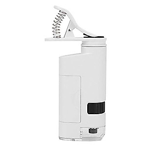 80-120X Clip-On LED Cell Phone Microscope Mini Smart Phone Lens Microscope Magnifier Universal Lens with LED/UV Lights