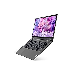 Lenovo IdeaPad Flex 5i 14" Convertible Laptop, FHD (1920 x 1080) Touch Display, Intel Core i3-1115G4 Processor, 4GB DDR4 RAM, 128GB SSD, UHD Graphics, Win 10 in S Mode, 82HS000GUS, Graphite Grey
