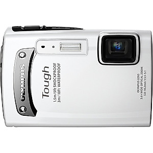 OM SYSTEM OLYMPUS TG-310 Tough 14 MP Digital Camera , 3.6x Wide Optical Zoom (28mm), 2.7" LCD,(White) (Old Model)