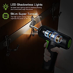 OUTLET Electric Screwdriver Set Rechargeable, 3.6V Cordless Power Screwdriver Kit with LED Lights, 20 Pcs, USB Cable, Case, Gadgets Tools for Men DIY, Unique Gifts for Men Women