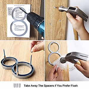 Hardware Set for Flaoting House Numebrs, House Numbers Screws for Outside, Screw Set for Modern and Sleek Floating Address Numbers, Mounting System Parts