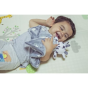 Believe BigDreams Giraffe Lovey Blanket - Grey Baby Security Blankets for Girls - Polyester Baby Boy Security Blanket Lovies for Babies Glows in The Dark Stuffed Blanket Animal