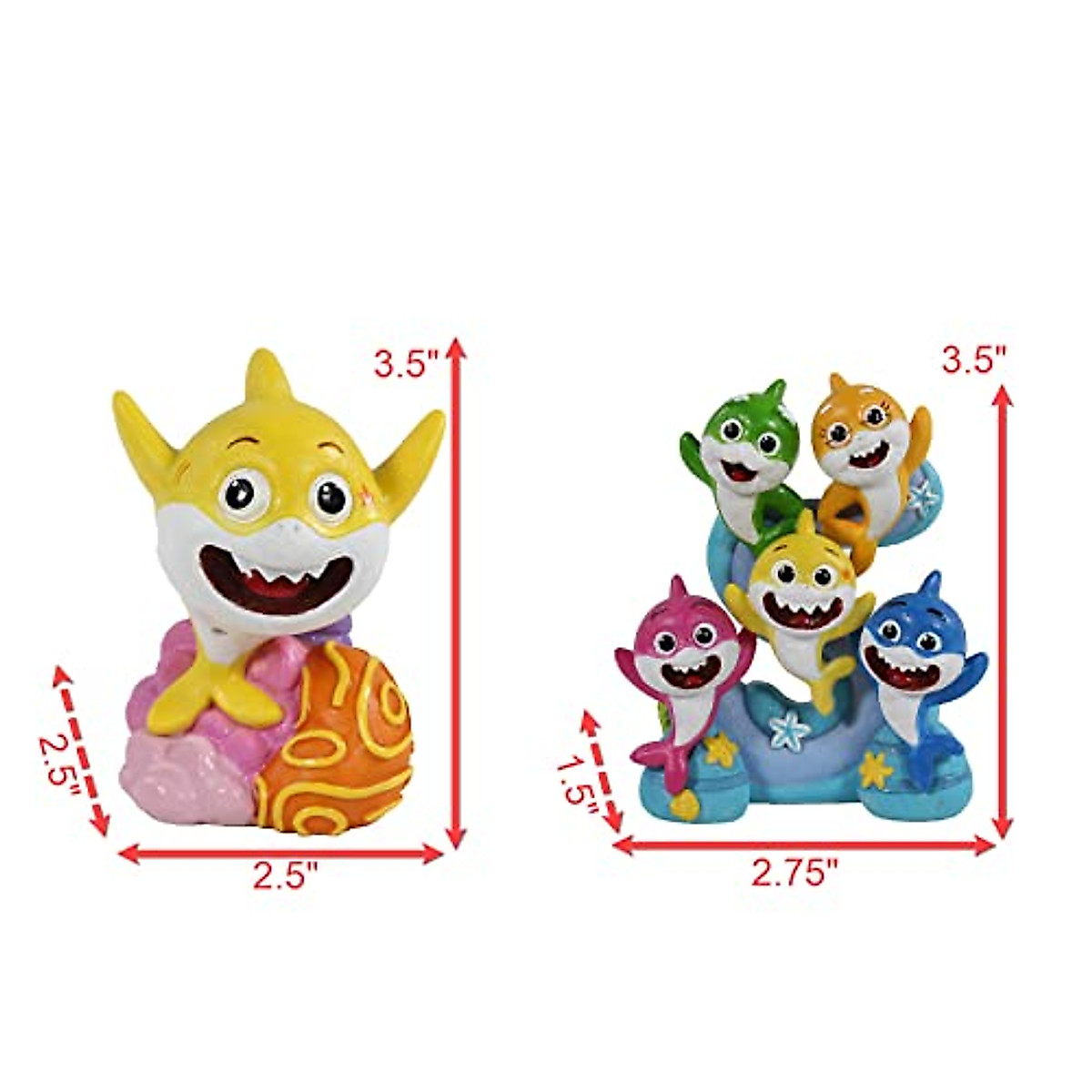 PENN-PLAX Baby Shark Betta Fish Aquarium Kit – Includes Tank and 2 Decorations – 1.13 Gallon