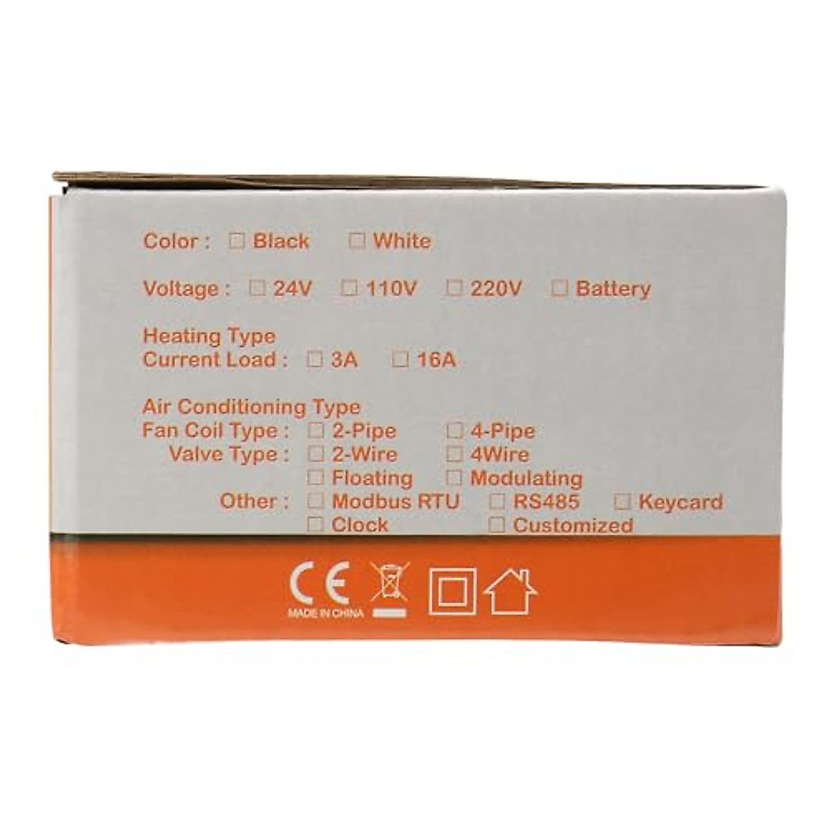 Wengart WiFi Smart Thermostat WG02B05-1,AC230V Max3A 2.4GHz Wi-Fi APP TUYA for Radiant Floor Heating,Compatible with Alexa Echo/Google Home,White Backlight