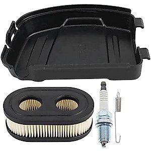Aocctez 594106 Air Filter and 595658 Filter Cover replaces For Briggs & Stratton 595661 798452 595658 093J02 09P700 103M02 104M02 104M05 For briggs & stratton air filter and filter cover