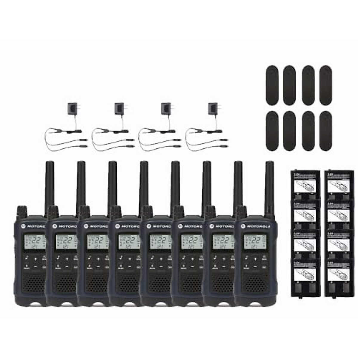 Motorola Talkabout T460 Two Way Radio 22 Channel Walkie Talkies 8-Pack