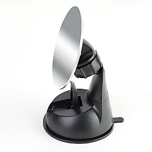 Auto Dynasty Adjustable 75mm Baby Infant Round Back Seat Mirror Rear View Monitor + Suction Cup Mounted Base