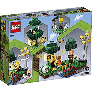 LEGO Minecraft The Bee Farm 21165 Minecraft Building Action Toy with a Beekeeper, Plus Cool Bee and Sheep Figures, New 2021 (238 Pieces),Multicolor