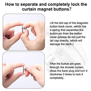 Frosted Shower Curtain Liner 76 Inches Long with 6 Side Magnets Closure & 3 Large Heavy Bottom Magnets, PEVA Opaque Lightweight Long Shower Curtain Liner 76 inch Length, No Smells (72" W x 76" L)