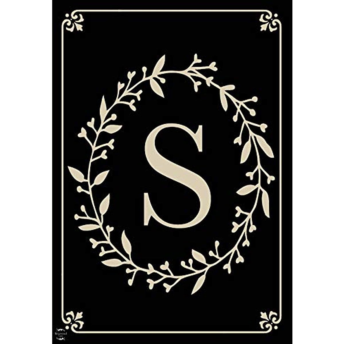 Briarwood Lane Classic Monogram Letter S Garden Flag Everyday 18" x 12.5"