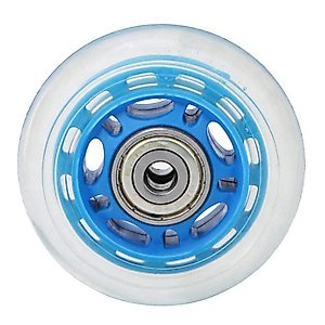 YOZUMD 6.2cm Office Transparent Silent Mute Caster Wheel Luggage Cart Trolley Skate Accessory Blue