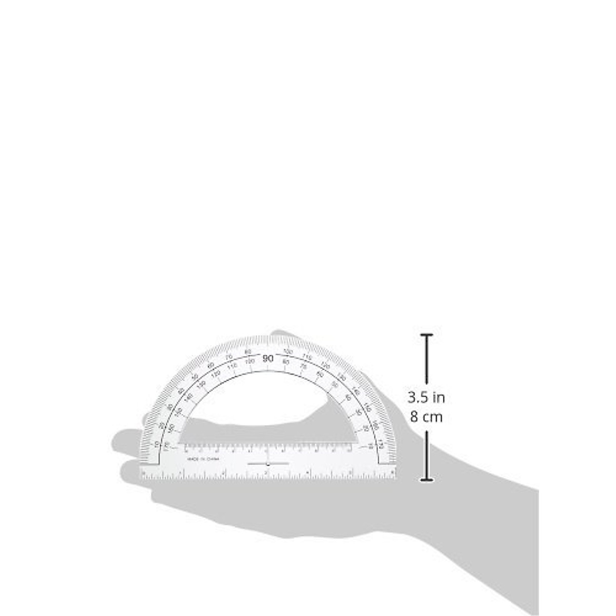 Sparco Plastic Protractor, 6-Inch Long, Clear (SPR01490)