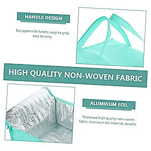 UPKOCH Insulation Bag Cooler Bag Handbag Storage Organizer Insulated Bags for Food Tote Bag Backpack Pizza Food Delivery Tote Delivery Handle Container Window Cooler Bag Fabric